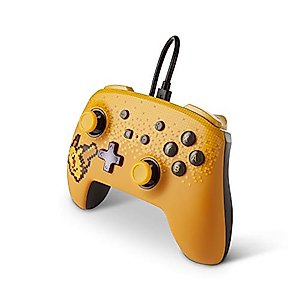 PowerA Pokemon Enhanced Wired Controller for Nintendo Switch - Pixel Pikachu, Gamepad, Wired Video Game Controller, Gaming Controller - Nintendo Switch