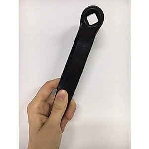 Lucky Josie MTB 170mm Crankset 42/34/24T Mountain Bike Chainset 170mm Crank Arm with Bicycle Bashguard Chainset for 21 24 27 Speed Bike