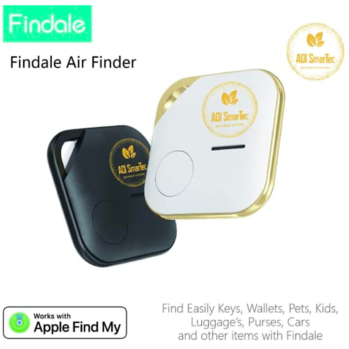 Findale Smart GPS Tracker- Find anything in a click of a button - Compatible with "Find My" IoS App