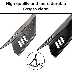Hisencn 16 1/4 In Grill Grates Burner Tube and Heat Plate for DGF510SBP, BY15-101-001-02, GBC1461W, GBC1462W-C, GBC1555W-C, GBC1562W-C, BH13-101-099-01, BH15-101-099-02, GBC1362W, GBC1562W, BH14-101-0