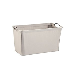 ClosetMaid 1623 Wide Wire Frame Fabric Bin, Light Gray