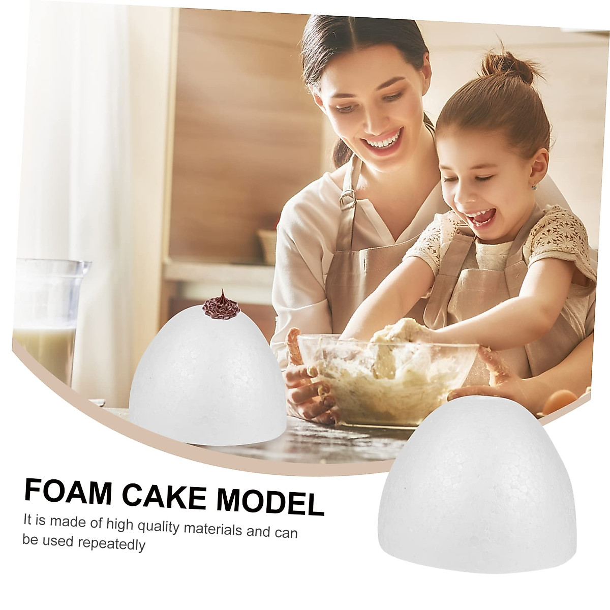 Garneck 3 pcs Cake Model Cake Decorating Round Cake Pans Wedding Decor Cake Dummies Trays Decorative Sports Decor Flower Decorations Athletic Dress Dome Template