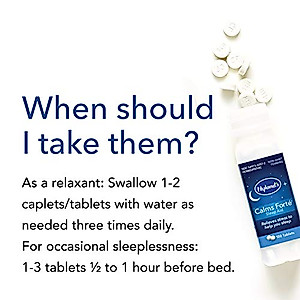 Hyland's Calms Forte' Sleep Aid Tablets, Natural Relief of Nervous Tension and Occasional Sleeplessness, 100 Count (Pack of 3)