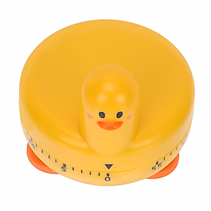 Angoily Yellow Duck Timer Mechanical Kitchen Timer 60- Minute Wind Up ...