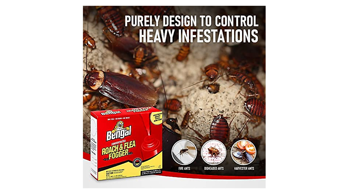 Bengal Roach & Flea Killer - Fast Indoor Pest Control