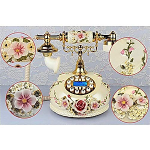 Telephone Retro Telephone Home Rotary dial Fixed Telephone Business Office landline 182325cm (3 Specifications Available) (Color : A2) (A2)