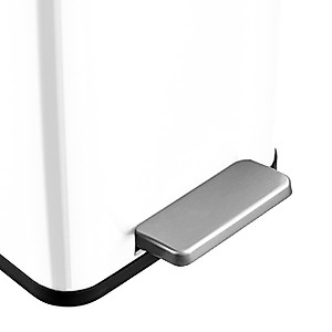 QUALIAZERO Trashcan, 10L / 2.6 GAL, White