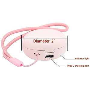 Masterbond Portable Wireless Earbuds Pink,Invisible in Ear Cordless Earpiece with Charging Case,Kids Ear Pods Wireless Earbuds for Girls Teens Bluet00th 5.1 Long Playtime Cute Design(Pink)