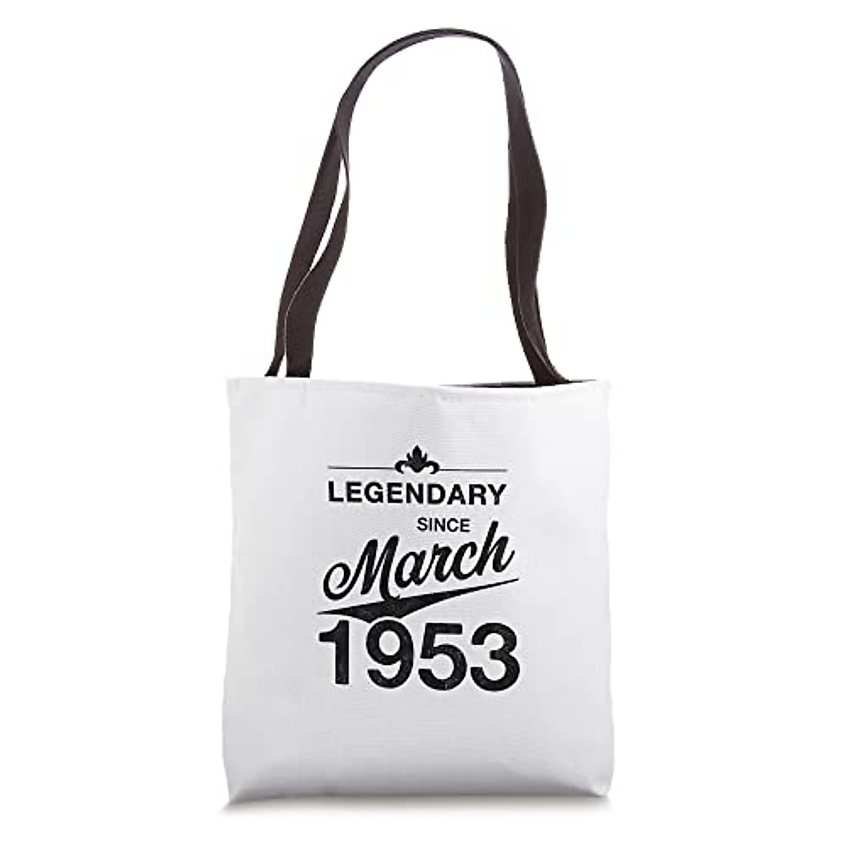 70th Birthday 70 Year Old Born in March 1953 Vintage Tote Bag