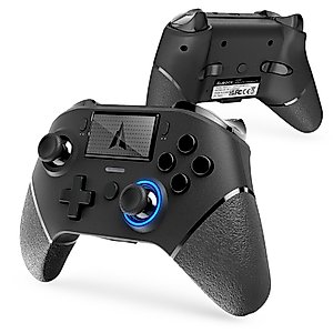 ASUSPORACE AUROCE Wireless Controller for PS4 Pro/Slim/PC, PS4 Controller Pro Gamepad with ALPS Joystick Hall Trigger Dual Vibration Mapping Button, Substitute for PlayStation 4 DualShock 4[1 Pcs]