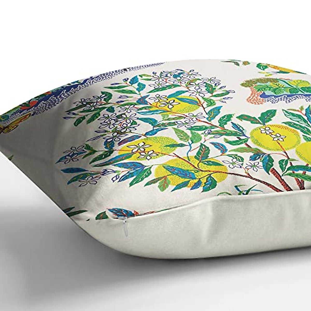 Tritard Outdoor Pillow Covers Set of 2 Lemon Butterfly Pillow Covers Cushion Cover, 18x18 Inches