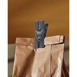 Alessi MMI32CS B Lampo Two clips set in thermoplastic resin, black with magnet.