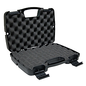 Plano Gun Guard SE Series Single Scoped Pistol Case with Padlock Tabs and Protective Foam Padding, Black & Flambeau Outdoors 1011 Safe Shot 10" Pistol Pack Case, Portable Firearm Storage Accessory
