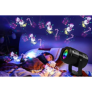 Mother's Day Projector Lights, Valentine's Day LED Projection Lamp, Moving Butterfly Projector Lights, Indoor Valentine's Day Wedding Mother's Day Anniversary Decoration, Switchable-6 Slides