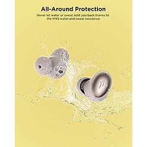 1MORE Colorbuds Wireless Earbuds Bluetooth 5.0 Headphone with Fast Charging, 22H，USB C, IPX5 Waterproof Stereo in-Ear Earphones CVC8.0 Build-in Dual Mic ENC Auto Play/Pause for Work Home Office Sport