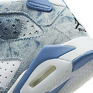 Jordan Boy's Air Jordan 6 Retro (Big Kid) White/Dutch Blue/Citron Tint/Black 6.5 Big Kid M