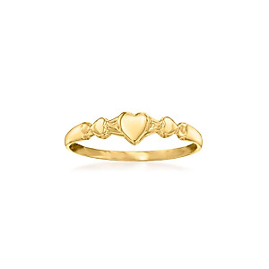 Baby's 14kt Yellow Gold Heart Ring. Size 1