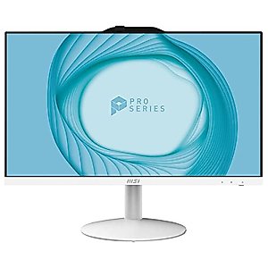 MSI PRO AP242 AIO Desktop, 23.8" FHD IPS-Grade LED, Intel Core i7-12700, 16GB Memory, 500GB SSD, WiFi 6, BT 5.1, White, Windows 11 Home (12M-057US)