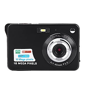 RvSky Photography Accessories 2.7 Inch Screen 1080P HD Children Toy Digital Video Camera Kids with Battery(黑色)