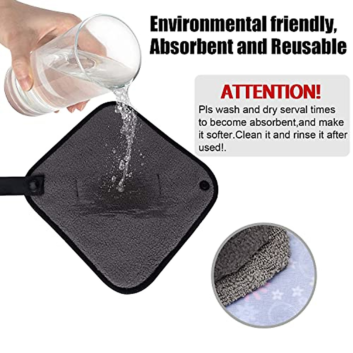 Oegteis Female Urinal and Pee Cloth, Female Urination Device, Reusable Silicone Female Urinal, Portable Urinal Allows Women to Pee Standing Up, Portable Women Urinal Suitable for Outdoor Activities