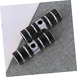 Kisangel 2pcs Pair Black Peg Cycling BMX Feet Anti Anti-Skid Stunt Stands Accessories Bicycle Pegs Axle Aluminum Motorcycle Skid Adult Foot Seat Rear Alloy for Pedals
