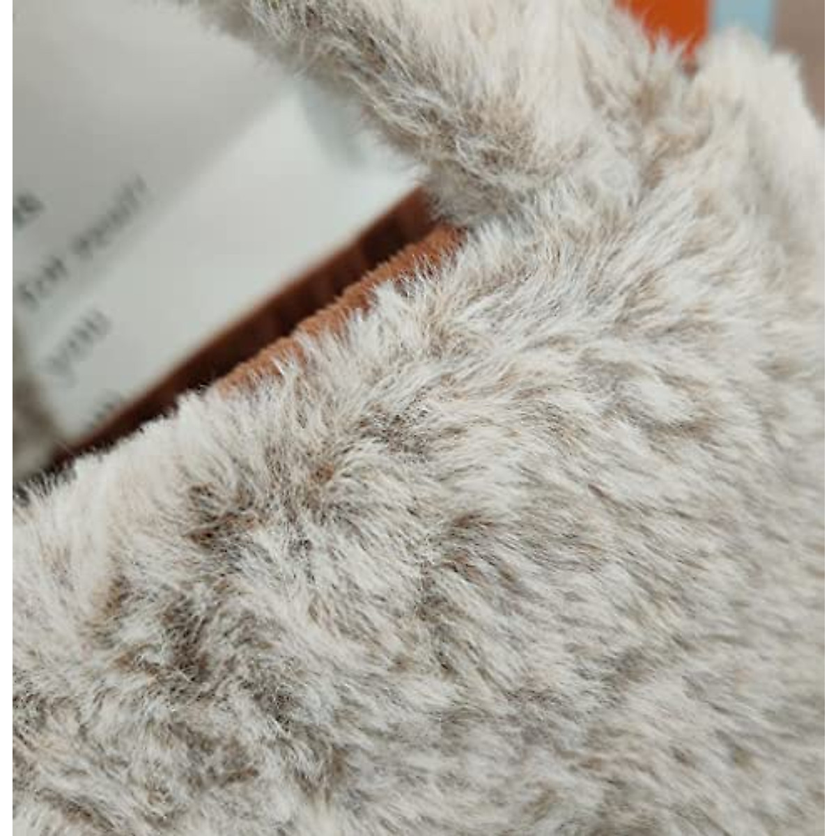 Highland Cow Easter Basket, Plush Cute Bag Buckets With Plush Ear, Small Mini Easter Storage Tote Bag For Candy Egg (White)