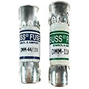 Combo pack: Buss replacement fuse for 1 piece for Fluke 803293 11 Amp 1000V and 1 piece Fluke 943121 440mA 1000V Fluke Digital Multimeter