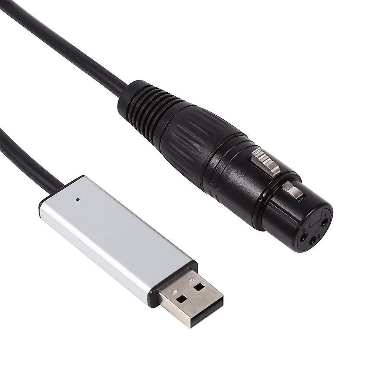 USB to DMX Controller, 3.5ft Mini USB to DMX Interface Adapter Controller DMX512 for Computer Stage Lighting Controllers Dimmer