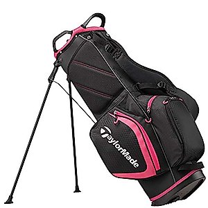TaylorMade 2019 Golf Select Stand Bag, Black/Pink