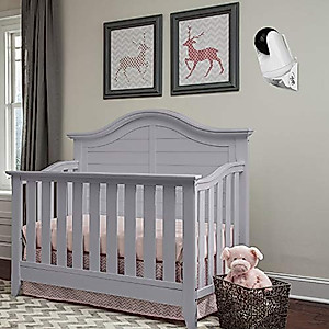 Baby Monitor Mount for VAVA Baby Monitor Camera VA-IH006/ VA-IH009/HiPP Baby Monitor,Adjustable Angle Wall Mount Bracket,Aluminum Alloy Material (White)