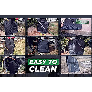 Croc Liner Floor Mats Front and Rear All Weather Custom Fit Floor Liner Compatible with Volvo S60 (2019-2023) (Non-Hybrid)