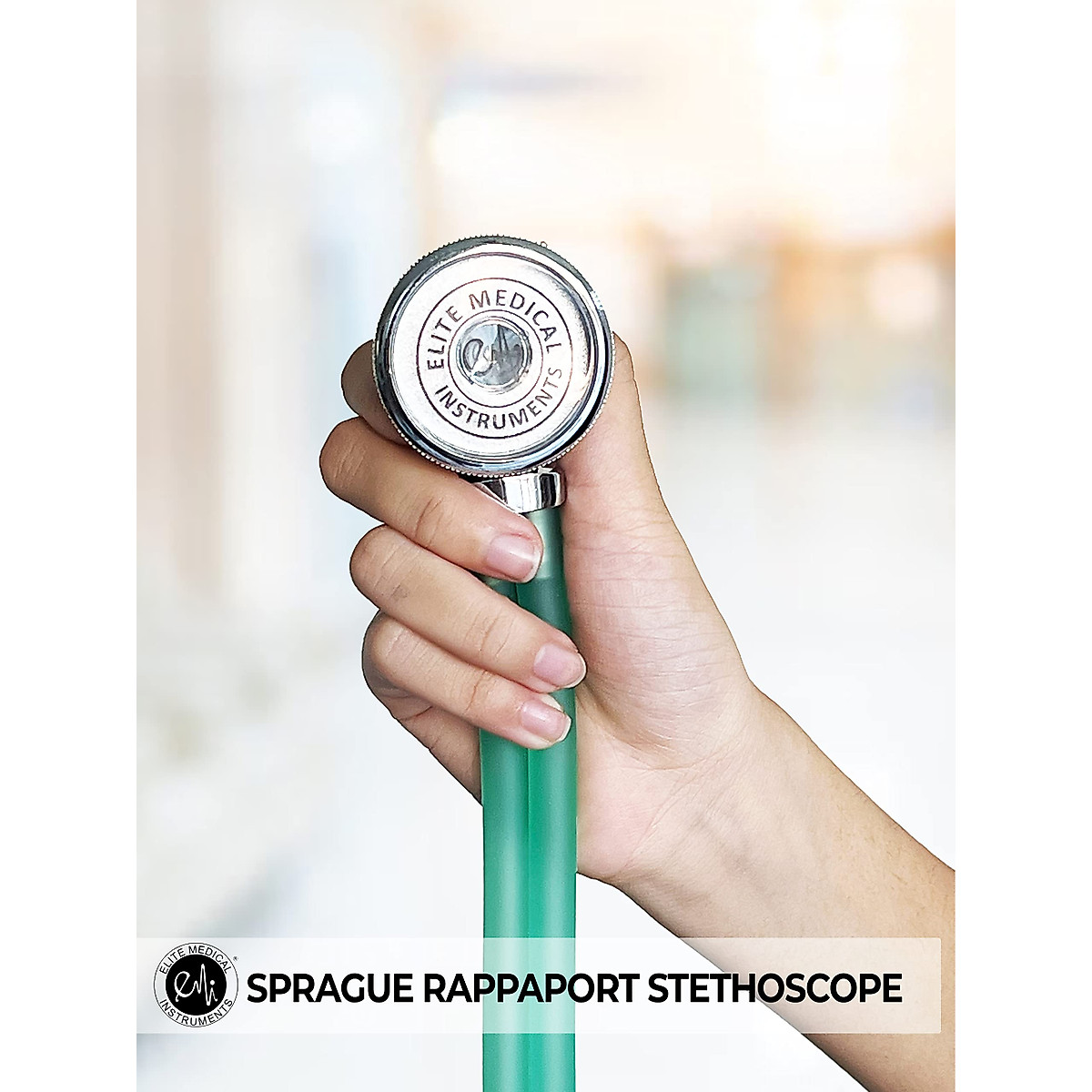 EMI Professional Deluxe Sprague Rappaport Dual Head Stethoscope #112 (Sea Foam)