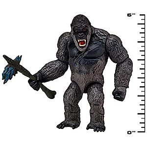 Godzilla vs. Kong 2021 Bundle of 2 Monsterverse Movie Series 6" Action Figures Kong with Battle Axe Godzilla Heat Ray