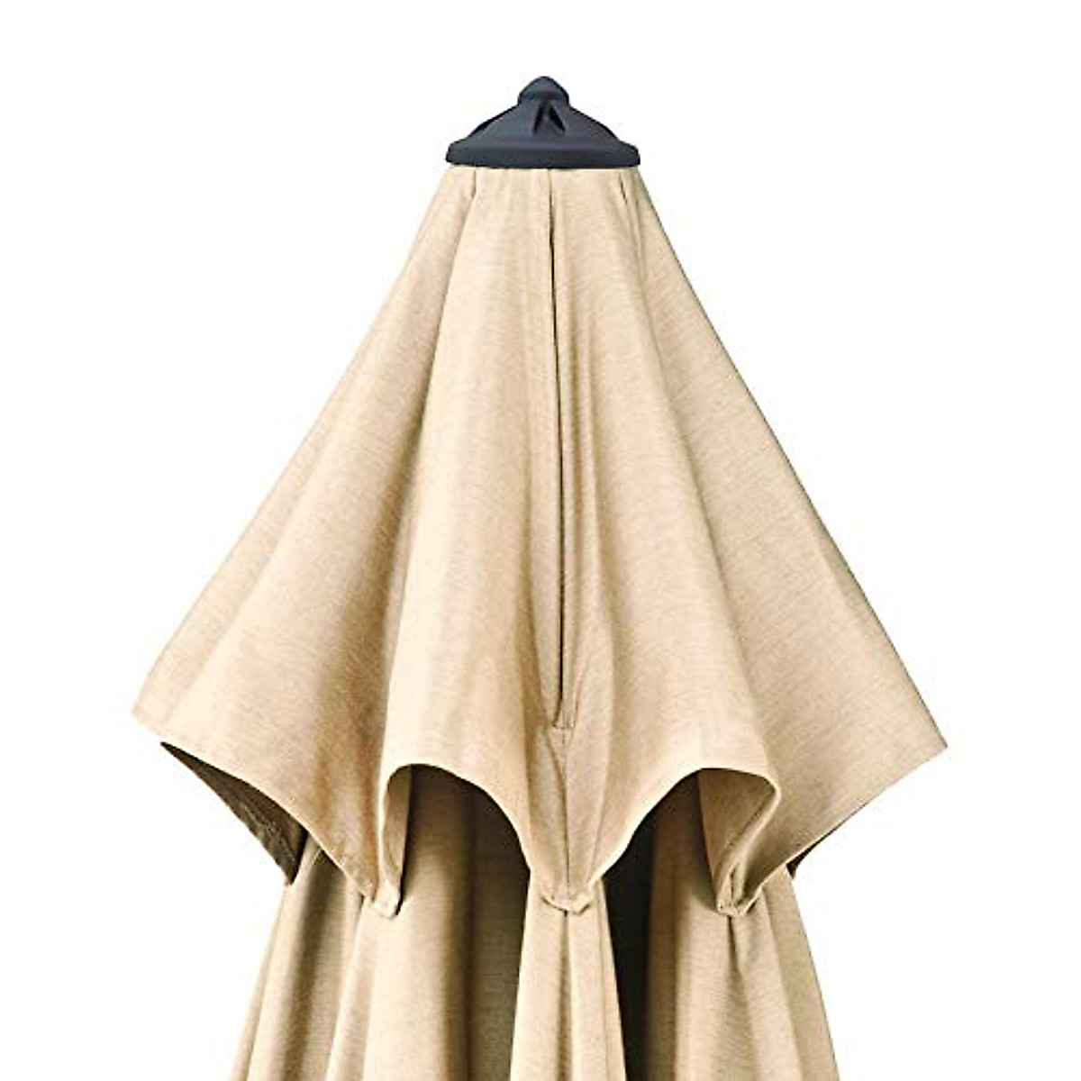 11ft Patio Umbrella Replacement Canopy Market Umbrella Top Outdoor Umbrella Canopy with 8 Ribs,Faded Resistant and UPF 50+ Sun Protection Sunbrella Fabric (Beige)