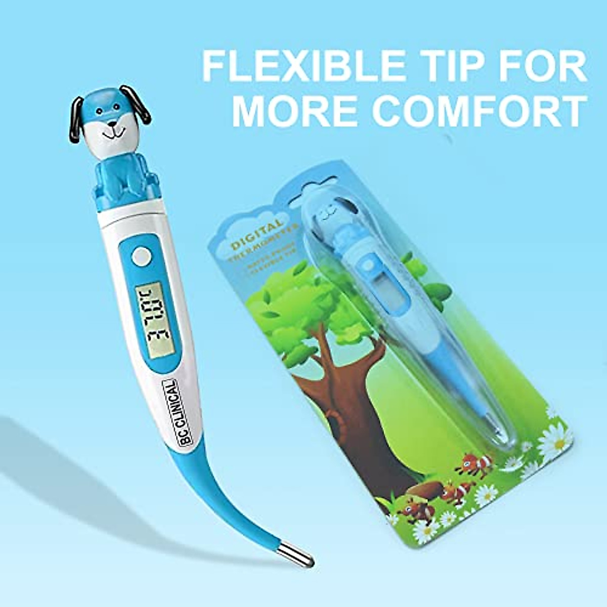 Thermometer for Adults Children Pets, Oral Armpit Rectal, Dog and cat (Frog)