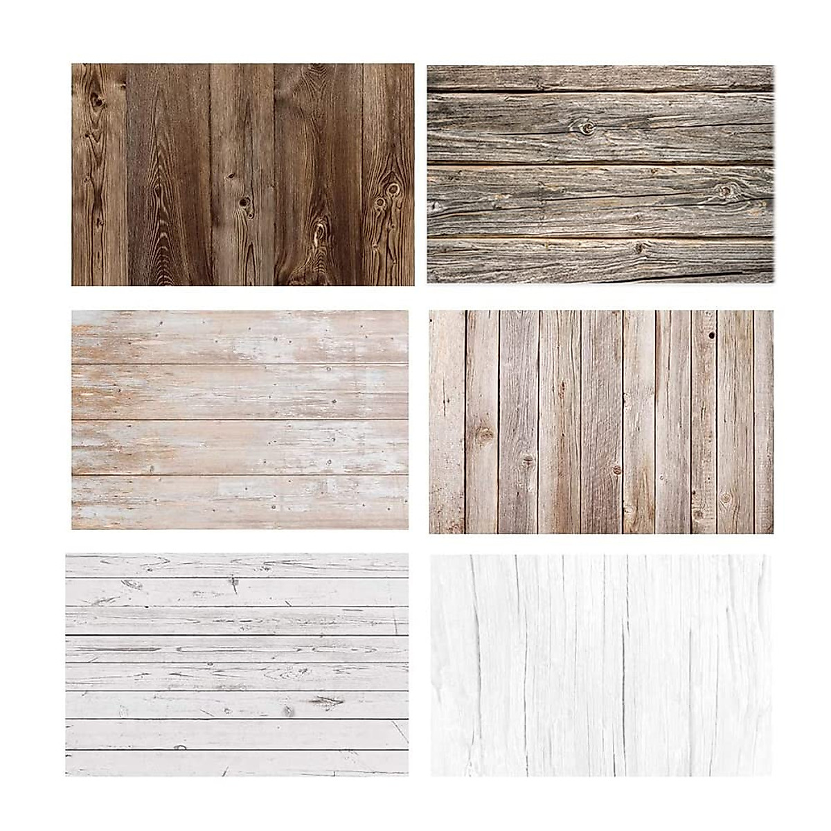 Food Photography Background Set 3pcs 34x21inches/54x84cm Flat Lay Photoshoot Backdrop Double Sided for Photo Studio Product Jewelry Tabletop Blogger Pictures Props, 6 Patterns