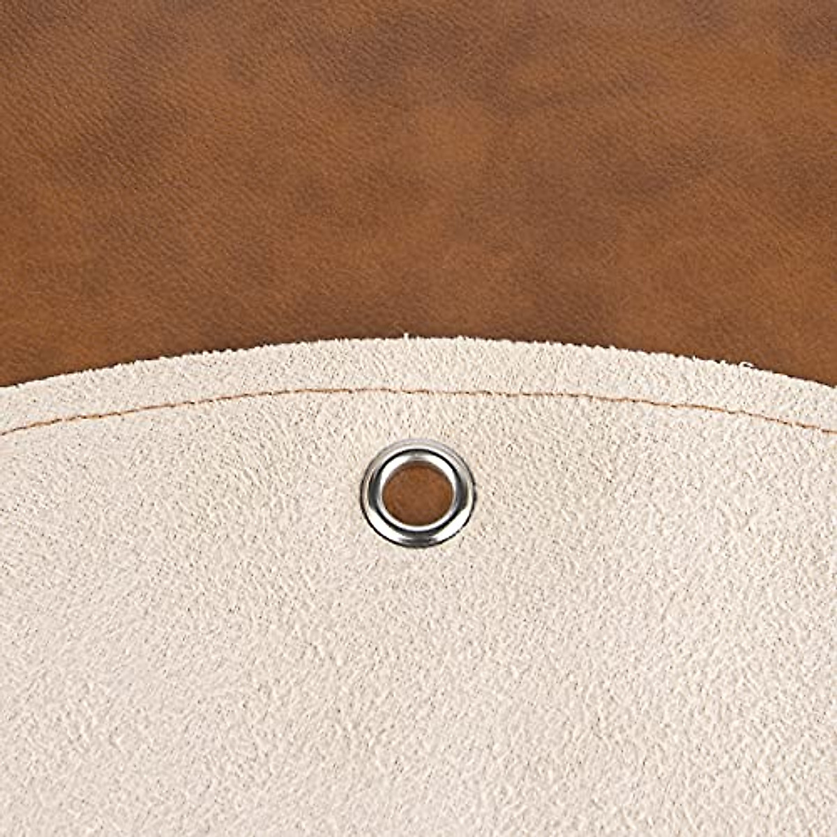 Linkidea Vegan Leather Splat Mat for Under High Chair Floor Protector for Kids, Reusable Infant High Chair Mat Food Splash Spill Mats, Portable Picnic Blanket Outdoor Mat (Brown)