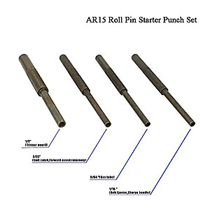 Gunsmithing Roll Pin Starter Punch Set Tool (Pack of 1)