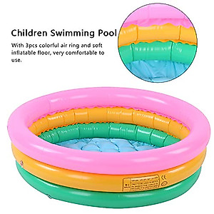 Children Soft Inflatable Swimming Pool Swimming Pool Kids Boy Pool for Outdoor Garden Cartoon Baby Pool Thicken(Small)