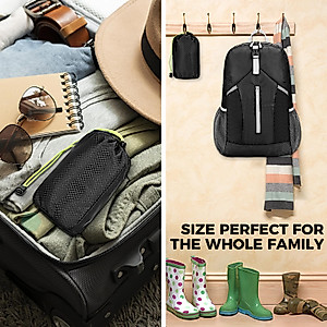 AURUZA 30L Hiking Daypack,Backpack for Men Women Water Resistant Lightweight Small Packable Backpack for Outdoor Travel Camping Essentials