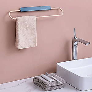 CHUNYU Silver Hand Towel Holder, Free Standing Towel Rack, Stainless Steel Necklace Holder Jewelry Organizer Bracelet Display Stand