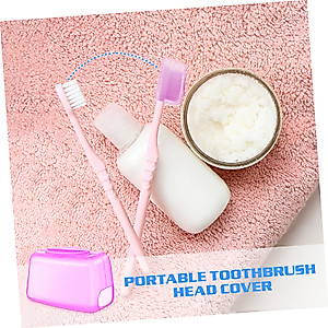 Beavorty Tooth Brush Cover Cap 10pcs Toothbrush Covers Toothbrush Caps Toothbrush Caps Travel Tooth Brush Case for Travel, Home, Office and Hotel Use (Random Color) Toothbrush Covers Caps