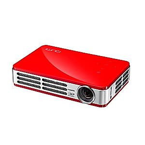 Vivitek Qumi Q5 500 Lumen WXGA HD 720p HDMI 3D-Ready Pocket DLP Projector with 4GB Memory (Red)