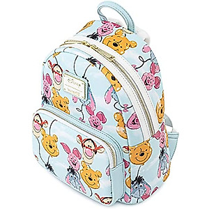 Loungefly Disney Winnie the Pooh Balloon Friends Womens Double Strap Shoulder Bag Purse