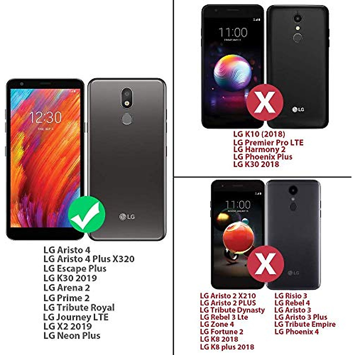 E-Began Case for LG Journey LTE L322DL, Neon Plus/Aristo 4+ Plus/Escape Plus/Tribute Royal/Arena 2, Full-Body Protective Shockproof Bumper with Built-in Screen Protector -Marble Design Fantasy