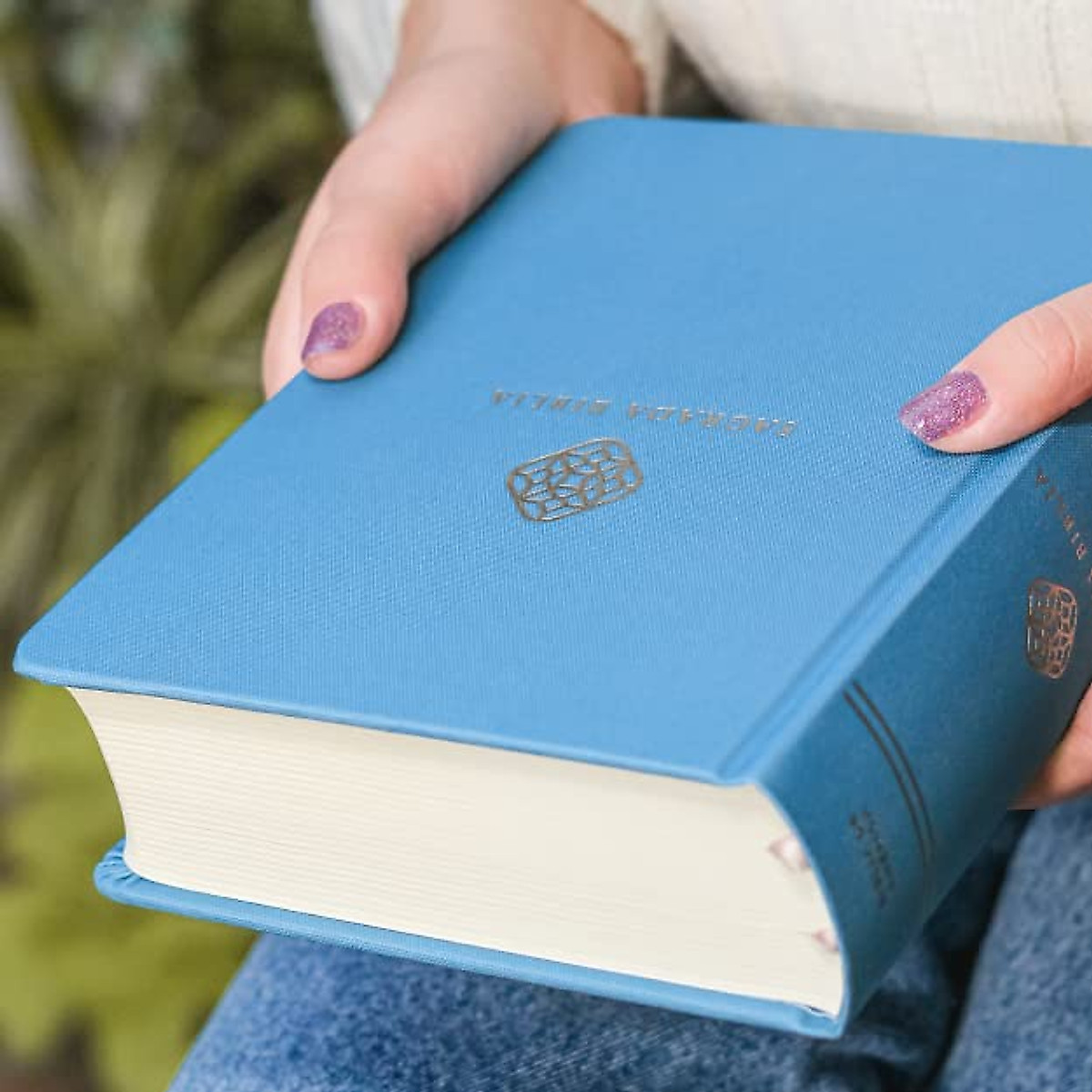 Biblia Católica, Edición para Notas, Tapa dura/tela, Azul, Comfort Print (Spanish Edition)