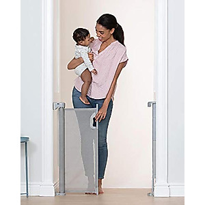 Skip Hop Retractable Mesh Baby Gate, Playview 52-Inch, Grey (Discontinued by Manufacturer)