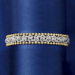 Ross-Simons Byzantine Beaded-Edge Bracelet