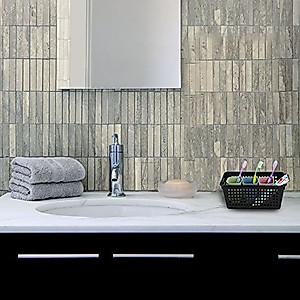 Begale Plastic Storage Trays Basket for Kitchen, Bathroom Organizer, Set of 6