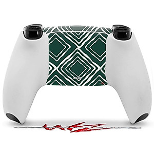WraptorSkinz Skin Wrap compatible with Sony PS5 DualSense Controller Wavey Hunter Green (CONTROLLER NOT INCLUDED)